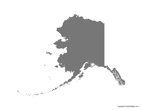 Free Printable State Maps of Alaska | Free USA Maps