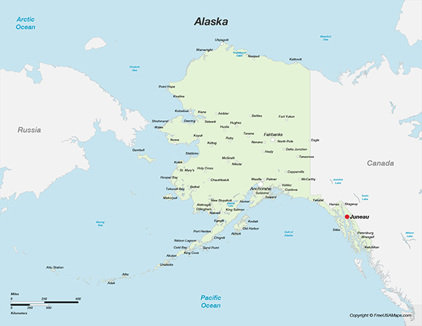 Free Printable State Maps of Alaska | Free USA Maps