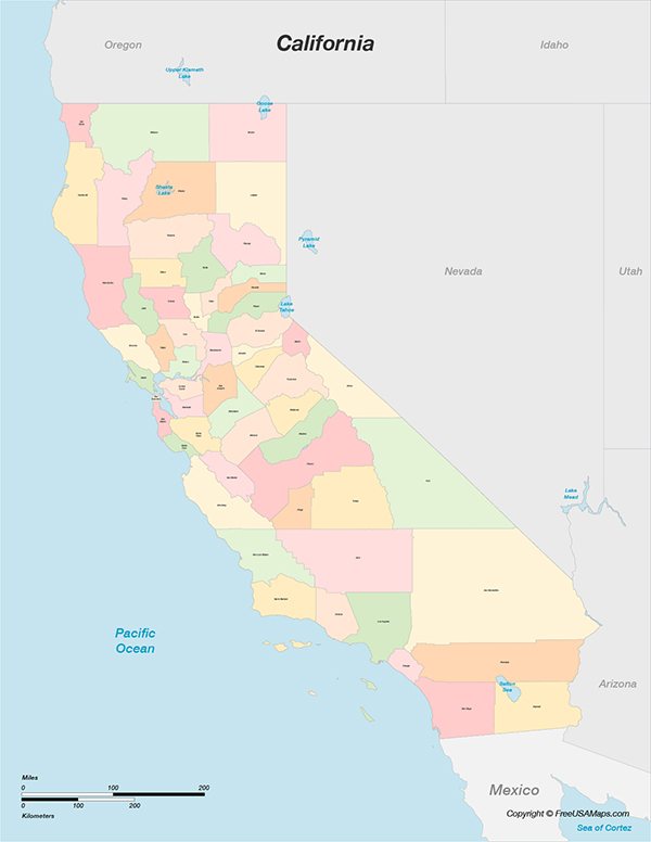 Free Maps of the United States, the 50 States and Territories | Free ...