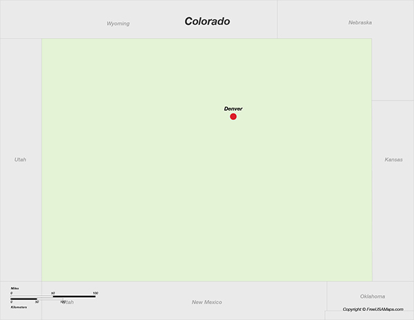 Free Printable State Maps of Colorado | Free USA Maps