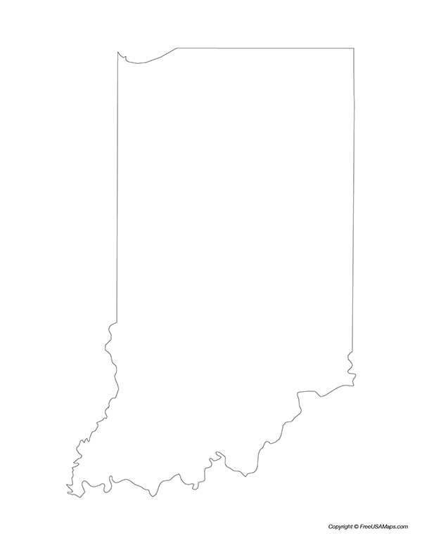 Printable Map of Indiana with Cities | Free USA Maps