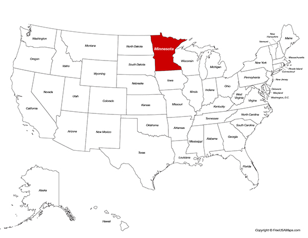 Printable Map of Minnesota with Counties and Cities | Free USA Maps