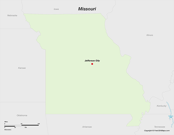 Printable Map of Missouri with Counties and Cities | Free USA Maps