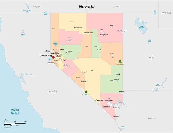 Printable Map of Nevada with Cities | Free USA Maps