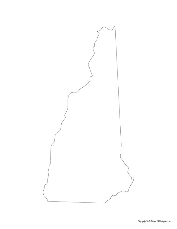 Free Printable State Maps of New Hampshire | Free USA Maps