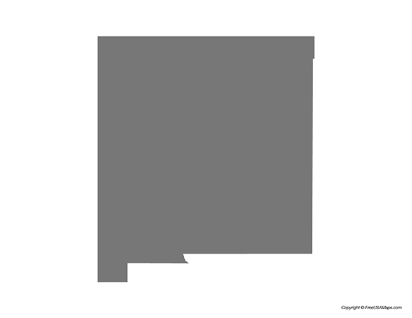 Free Printable State Maps of New Mexico | Free USA Maps