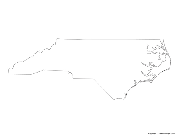 Printable Map of North Carolina with Cities | Free USA Maps