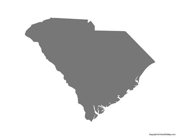 Printable Map of South Carolina with Counties and Cities | Free USA Maps