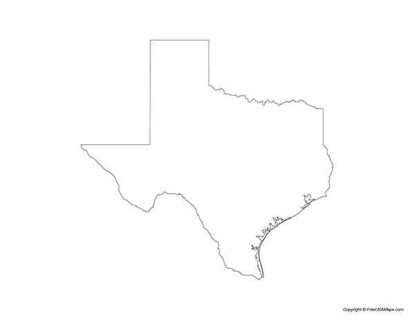 Printable Map of Texas with Counties and Cities | Free USA Maps
