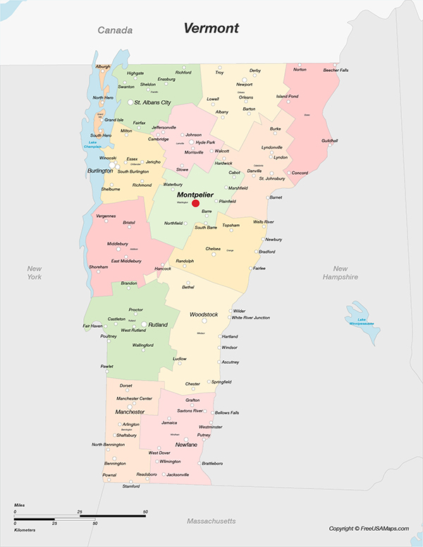 Free Maps of the United States, the 50 States and Territories | Free ...