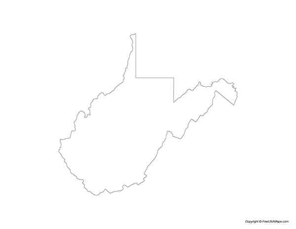 Printable Map of West Virginia with Cities | Free USA Maps