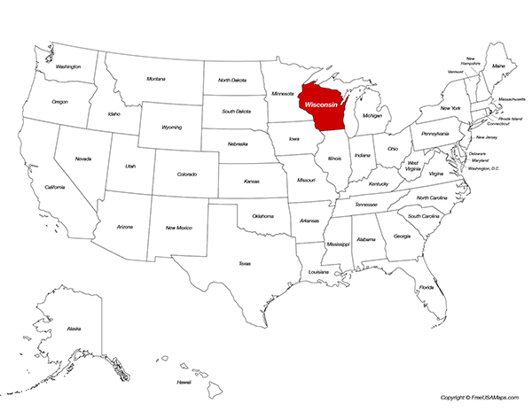 Free Maps of the United States, the 50 States and Territories | Free ...