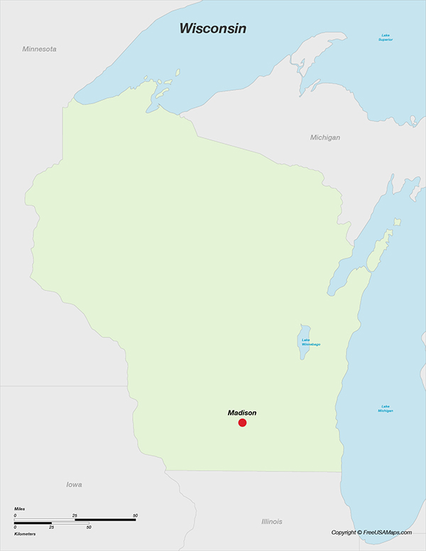 Free Maps of the United States, the 50 States and Territories | Free ...